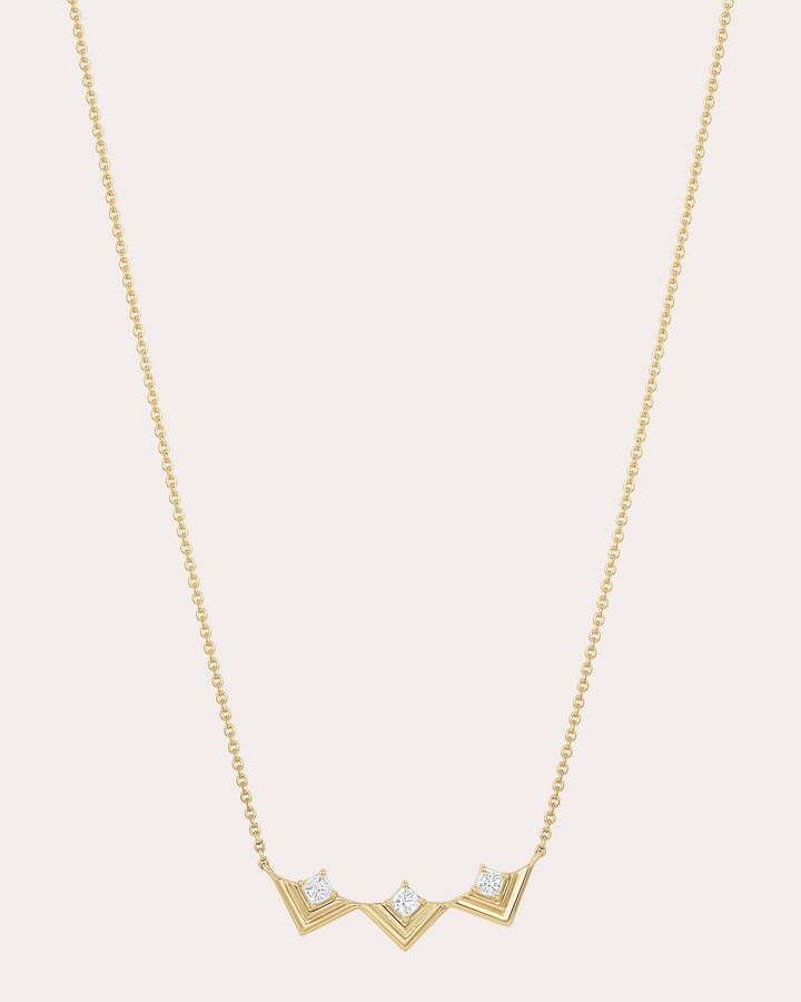 ParkFord Revival 14K Gold Diamond Mini Frame Pendant Necklace - ShopStyle