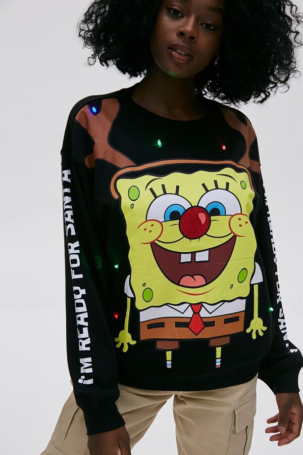 Forever 21 Holiday SpongeBob SquarePants Pullover - ShopStyle Sweaters