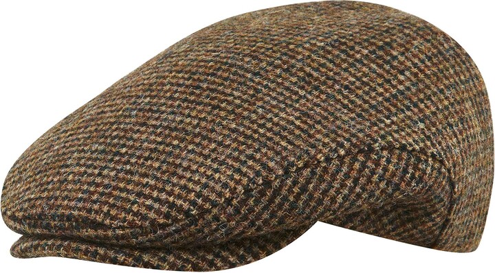 Sterkowski Derby Cap | Harris Tweed Flat Cap for Men | Winter Hats for ...
