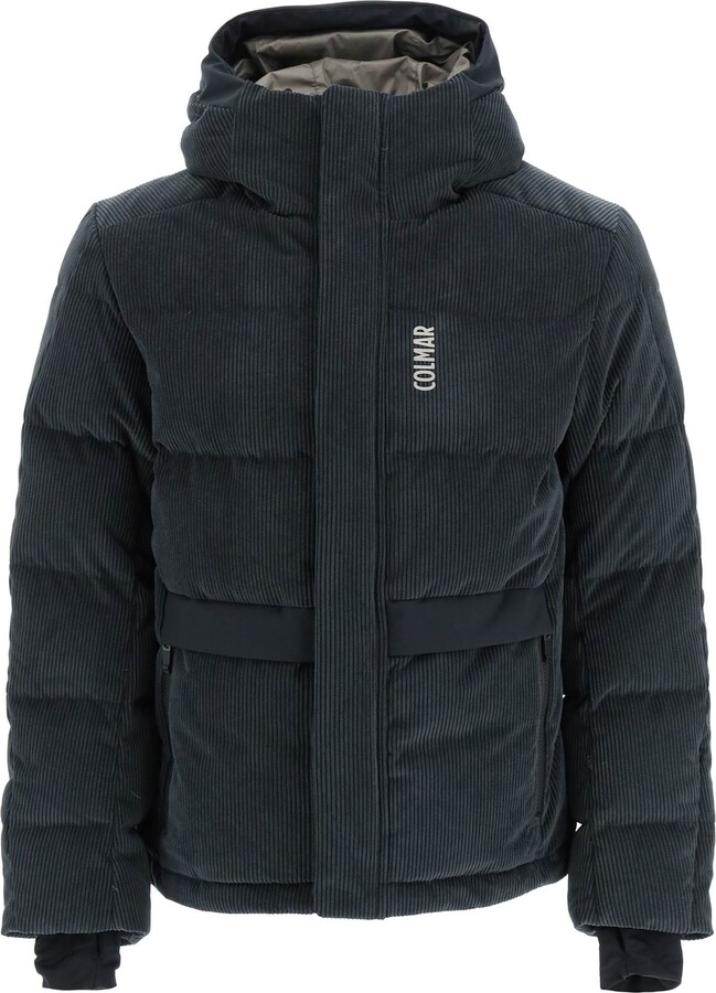 Colmar age corduroy hooded down jacket - ShopStyle