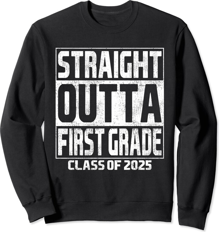 Straight Outta School Graduate Class 2025 Idea Tee Straight Outta First ...