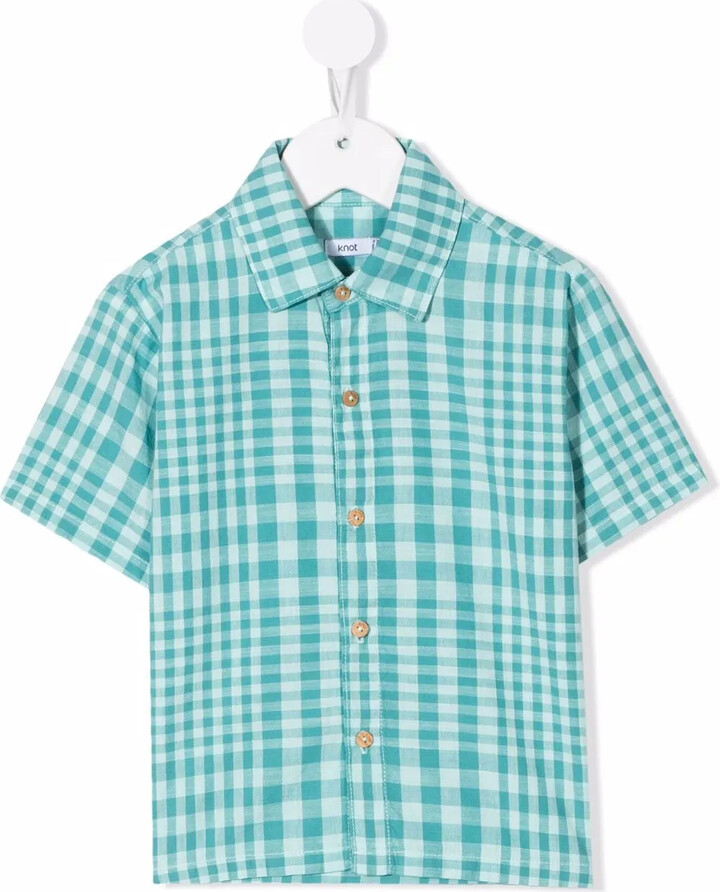 Knot Check Print Shirt - ShopStyle