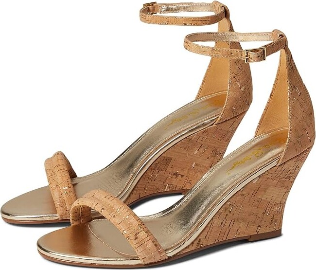 Lilly Pulitzer Jenna Wedge Women's Wedge Shoes Natural : 7.5 M