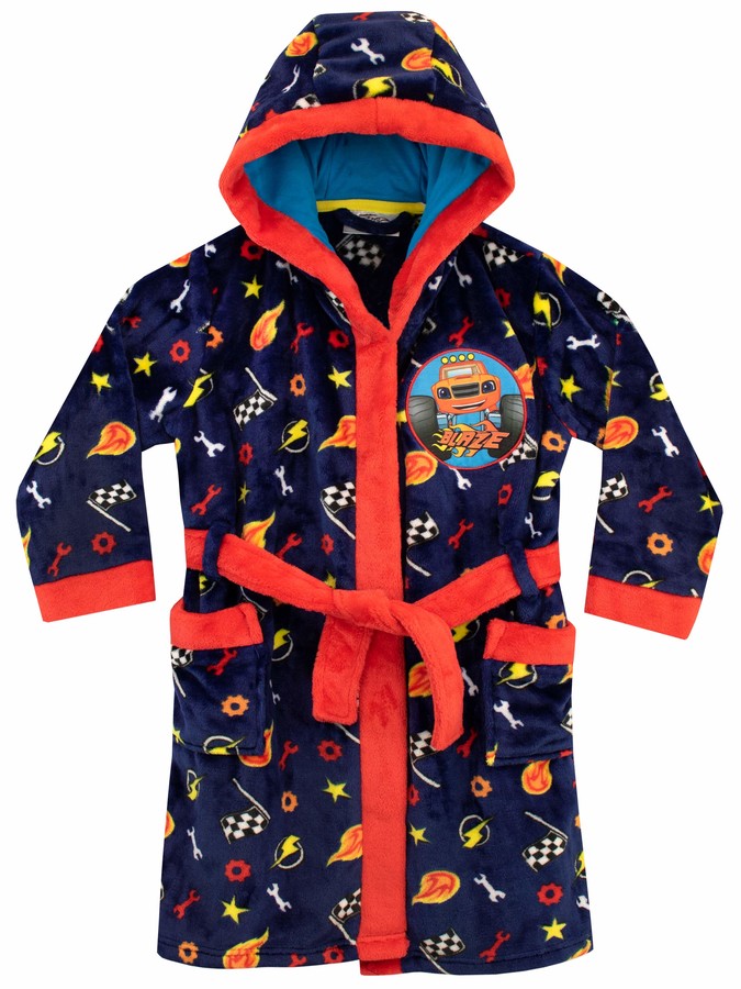 Blaze and the Monster Machines Boys Dressing Gown Blue Age 7 to 8 Years ...