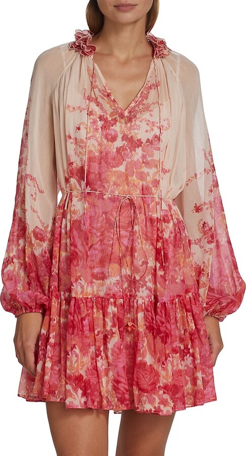 Zimmermann High Tide Lantern Mini Dress - ShopStyle