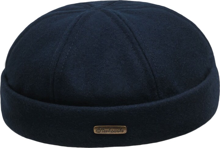 Sterkowski Docker Beanie Cap | 100% Wool | 54-65 cm Navy Watch Work ...