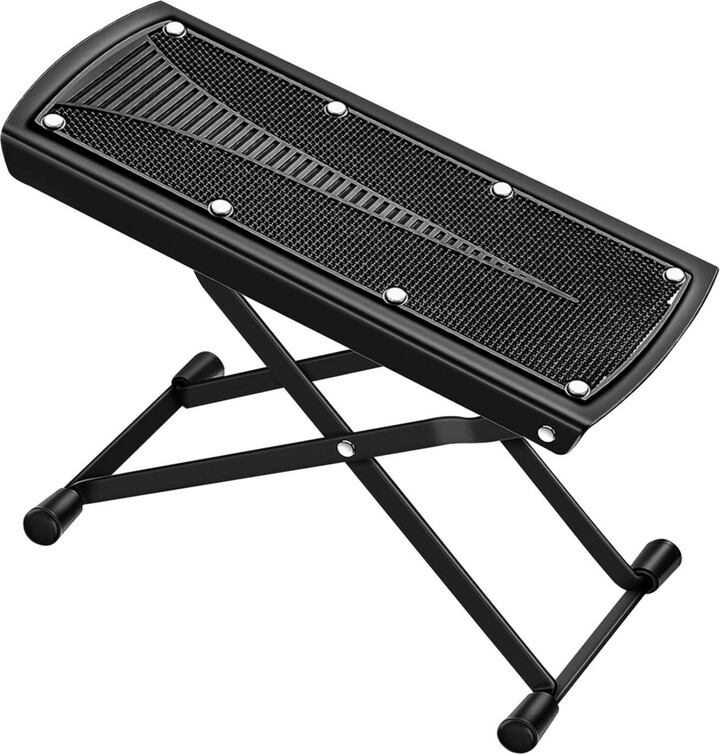 5 Core Guitar Foot Stool Height Adjustable Folding Leg Rest Portable ...