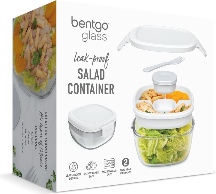 BENTGO Glass Leak Proof White Salad Container - ShopStyle Kitchen Tools