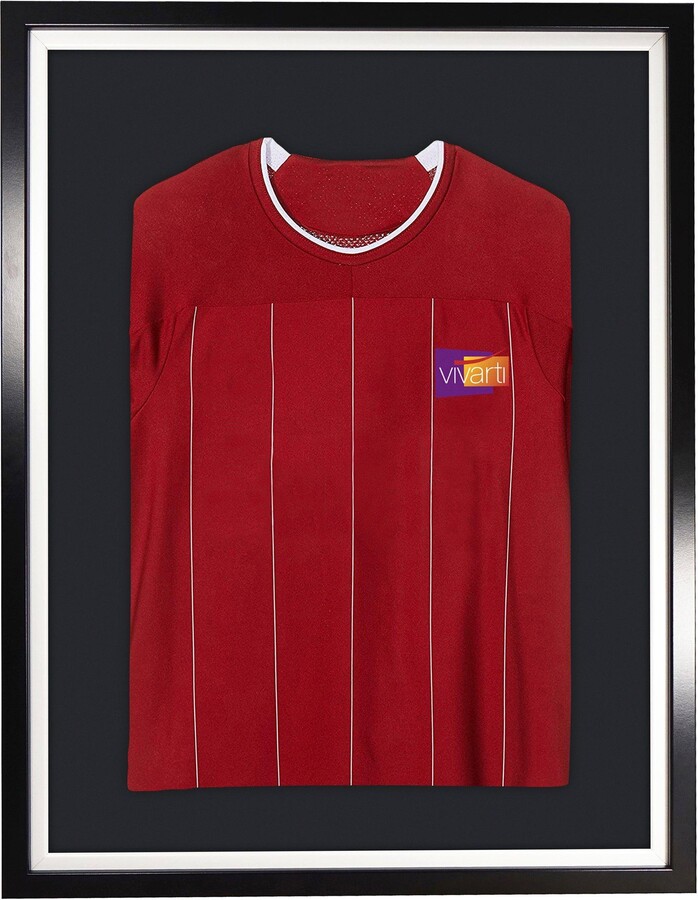 Vivarti Standard Mounted Sports Shirt Display Frame with Black Frame ...