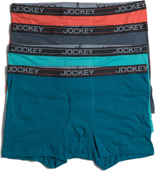 TJMAXX 4Pk Cotton Blend Boxer Briefs For Men - ShopStyle