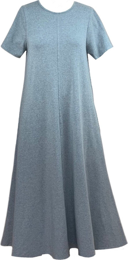 Frock Tales Willow Midaxi Dress With Short Sleeves In Grey - ShopStyle
