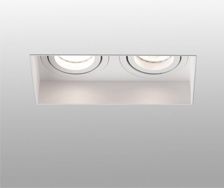 Netlighting Hyde Trimless White Tiltable square Recessed Downlight GU10 ...