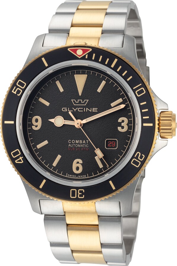 Glycine Men's Combat Sub Vintage 42 42mm Automatic Watch - ShopStyle