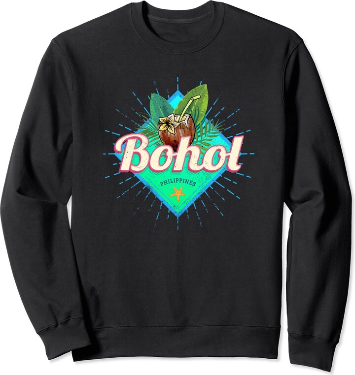 Bohol Philippines Vintage Coconut Filipino Retro Souvenir Sweatshirt ...
