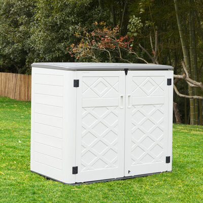 ADDOK 4.4 ft. W x 2.8 ft. D Resin Horizontal Storage Shed - ShopStyle Entryway