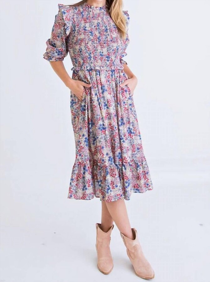 Karlie Ditzy Midi Dress in Floral - ShopStyle