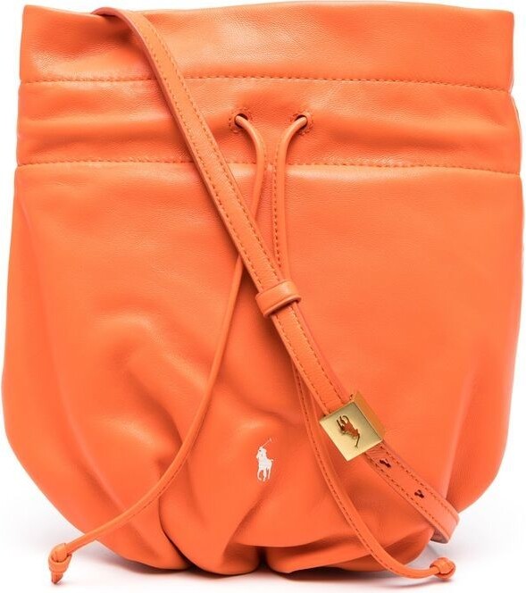 Polo Ralph Lauren Leather Drawstring Crossbody Bag - ShopStyle