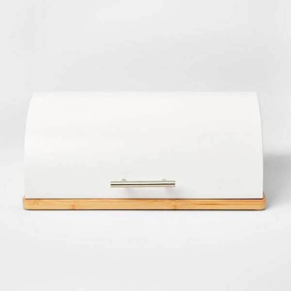 Threshold Metal Breadbox with Bamboo Base - ShopStyle Food Storage ...