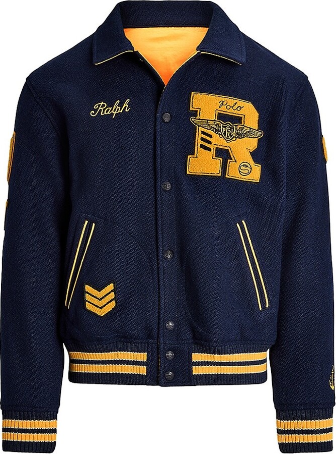 Polo Ralph Lauren Reversible Wool-Blend Varsity Jacket - ShopStyle