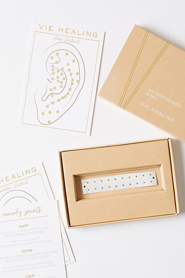 Vie Healing 24K Gold Ear Seeds By Vie Healing in Beige - ShopStyle ...