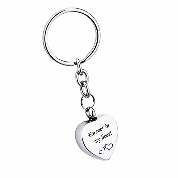 LZHLMCL Cremation Keychain Custom Pendant Cremation Urn Key Chain Heart ...