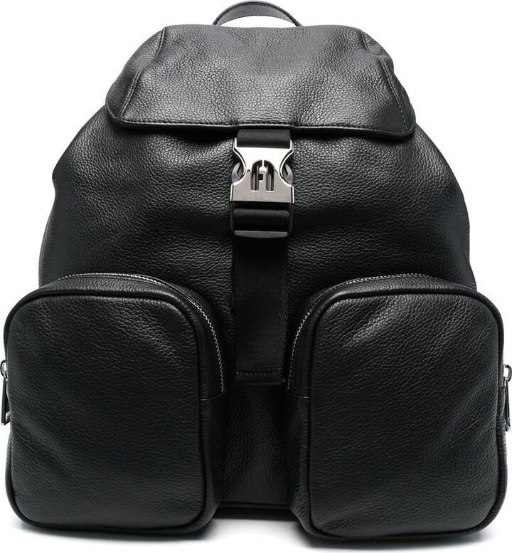 Furla Logo-Buckle Leather Backpack - ShopStyle