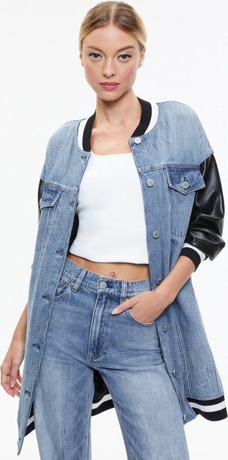 Alice + Olivia Orten Oversized Varsity Jacket - ShopStyle