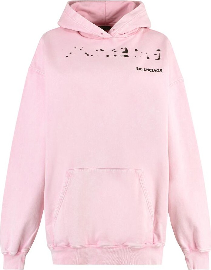 Balenciaga Oversize Logo Print Sweatshirt - ShopStyle