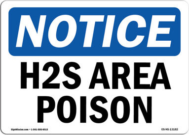 SignMission H2S Area Poison Sign - ShopStyle Home Office