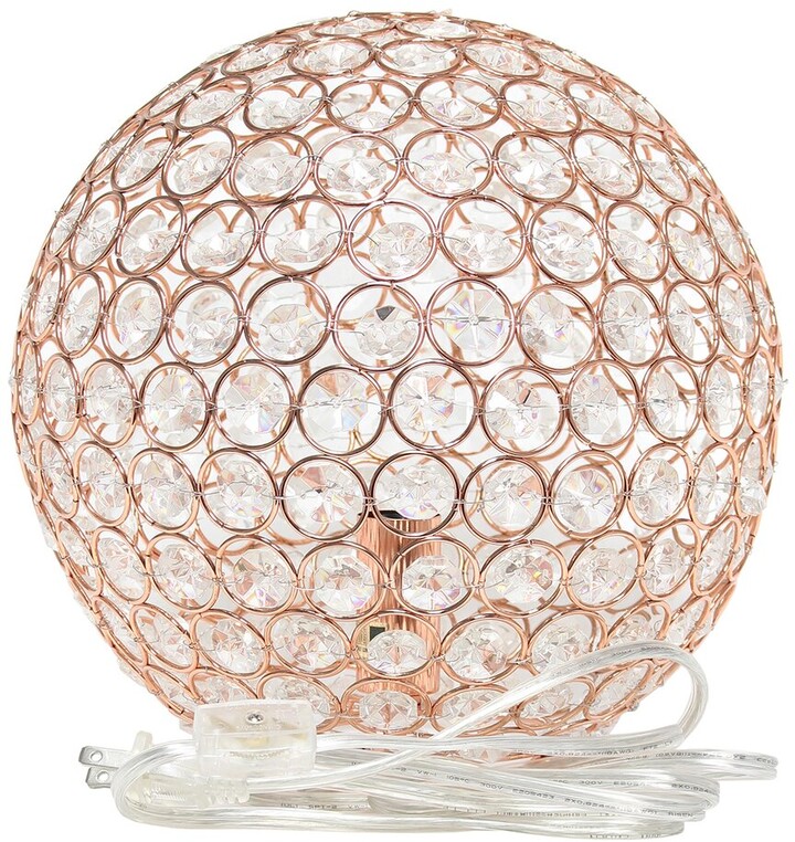 Lalia Home Elegant Designs Elipse 10 Inch Crystal Ball Sequin Table ...