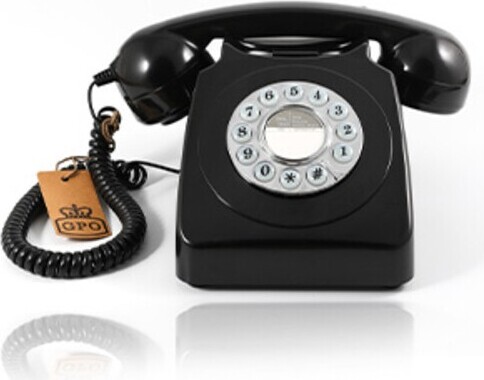 GPO Retro GPO746BLK 746 Desktop Push Button Telephone - Black ...