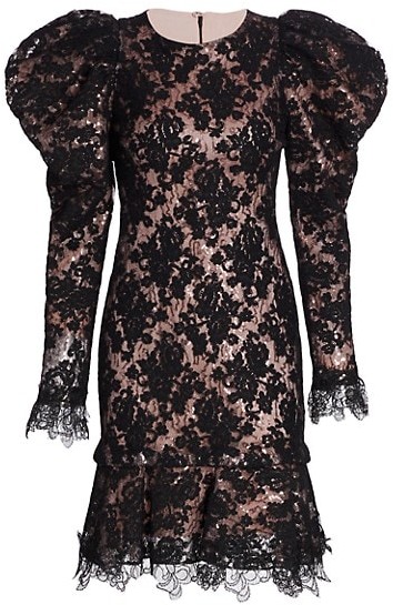 Silvia Tcherassi Ginger Puff Sleeve Lace Sheath Dress - ShopStyle