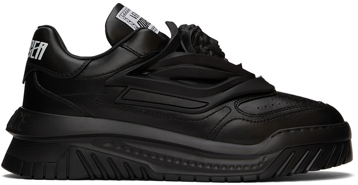 Versace Black Odissea Sneakers - ShopStyle