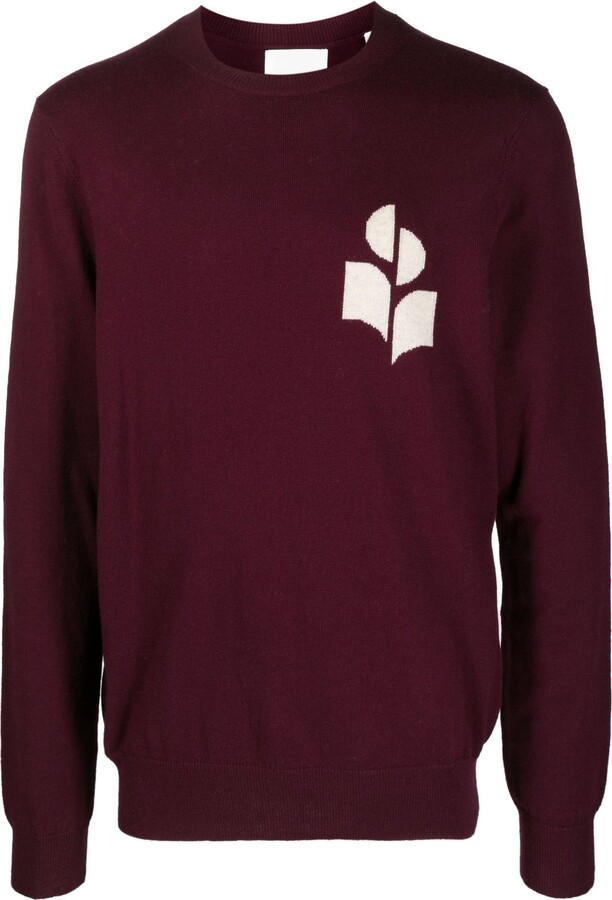 MARANT Intarsia-Logo Knitted Jumper - ShopStyle Crewneck Knitwear