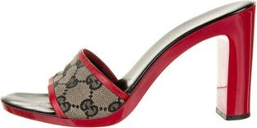 Gucci Vintage GG Signature Slides - ShopStyle