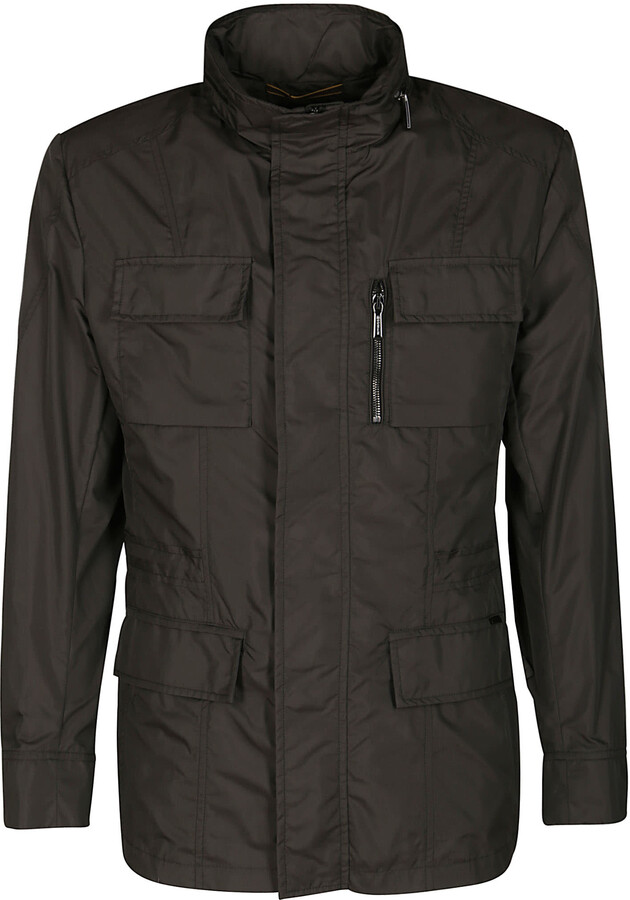 Moorer Mud Brown Field Jacket - ShopStyle