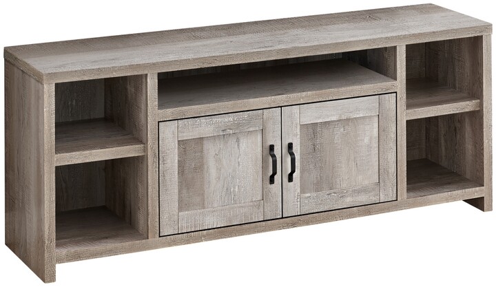 Monarch Specialties Modern Farmhouse Tv Stand with 2 Doors - ShopStyle