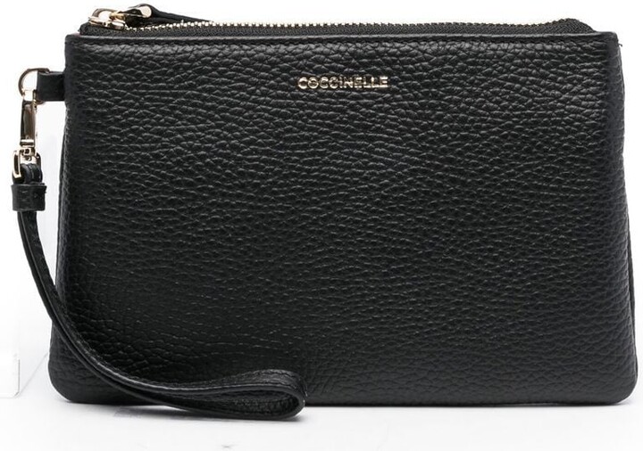 Coccinelle Pebbled-Texture Clutch Bag - ShopStyle