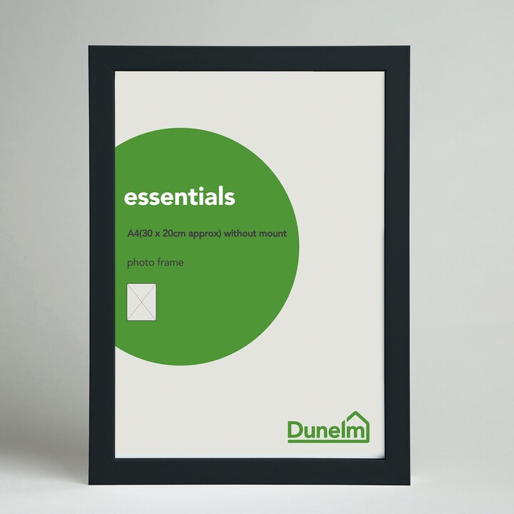 Dunelm Essentials Box Frame 12" x 8" (30cm x 21cm) Black - ShopStyle