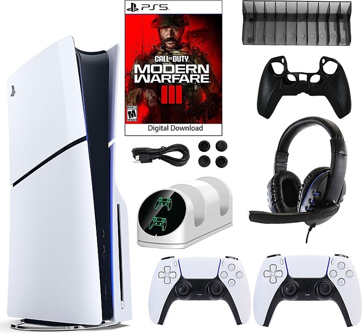 Sony PS5 Cod Console with Extra White Dualsense Controller and ...