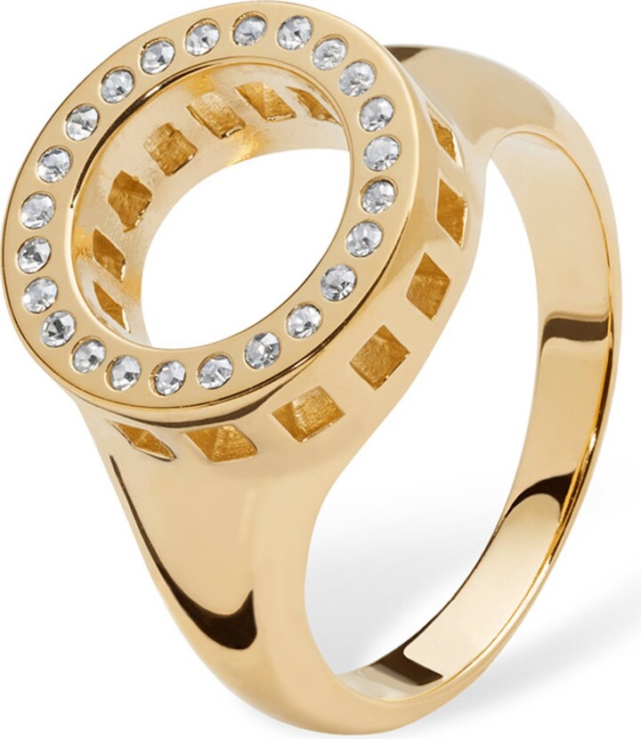 Lucy Quartermaine - Art Deco Halo Ring In Gold Vermeil - ShopStyle