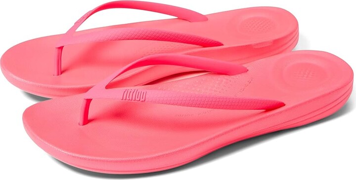 FitFlop Iqushion Ergonomic Flip-Flop (Pop Pink) Women's Sandals - ShopStyle