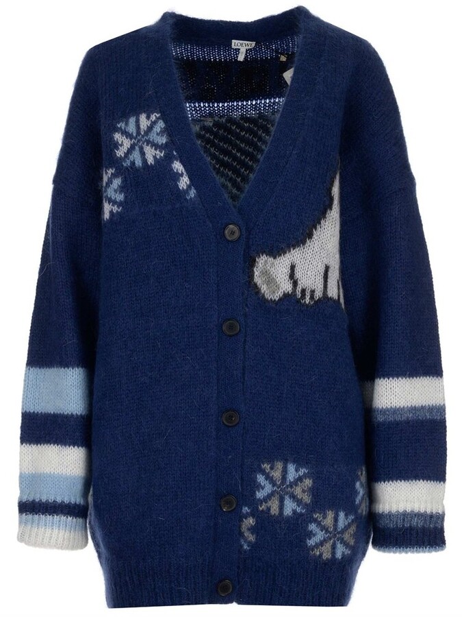 Loewe Oversized Bear Knit Cardigan - ShopStyle