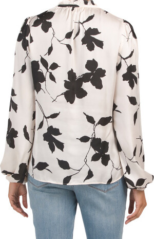 Haver + Blair Satin Floral Top - ShopStyle