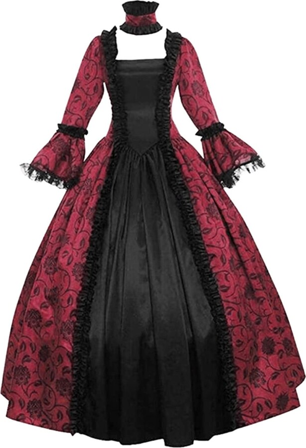 HEIDEE Womens Medieval Court Dresses Victorian Renaissance Rococo ...