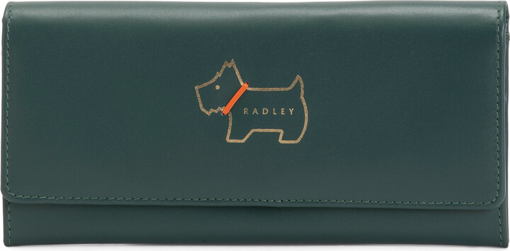 Radley London Leather Heritage Outline Flap Over Wallet - ShopStyle