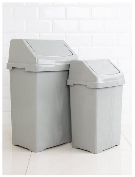 Wham Casa 2-Piece Swing Bin Set in Grey - ShopStyle Food Storage Containers