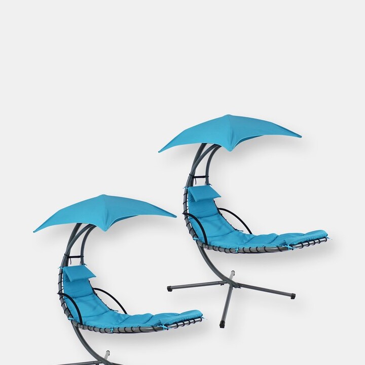 Sunnydaze Decor Sunnydaze Floating Chaise Lounge Hammock Chair with ...