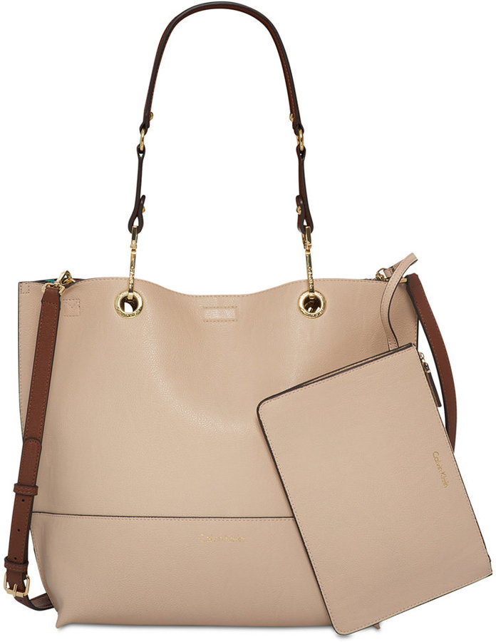 Calvin Klein Reversible Tote With Pouch - ShopStyle
