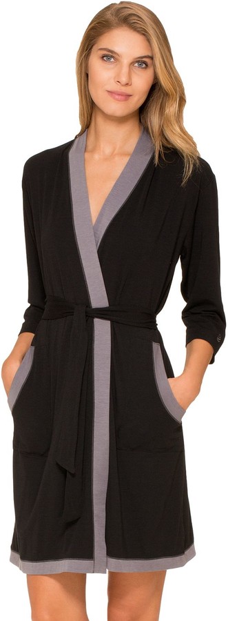 Cuddl Duds Women's Pajamas: Essentials Wrap Robe - ShopStyle